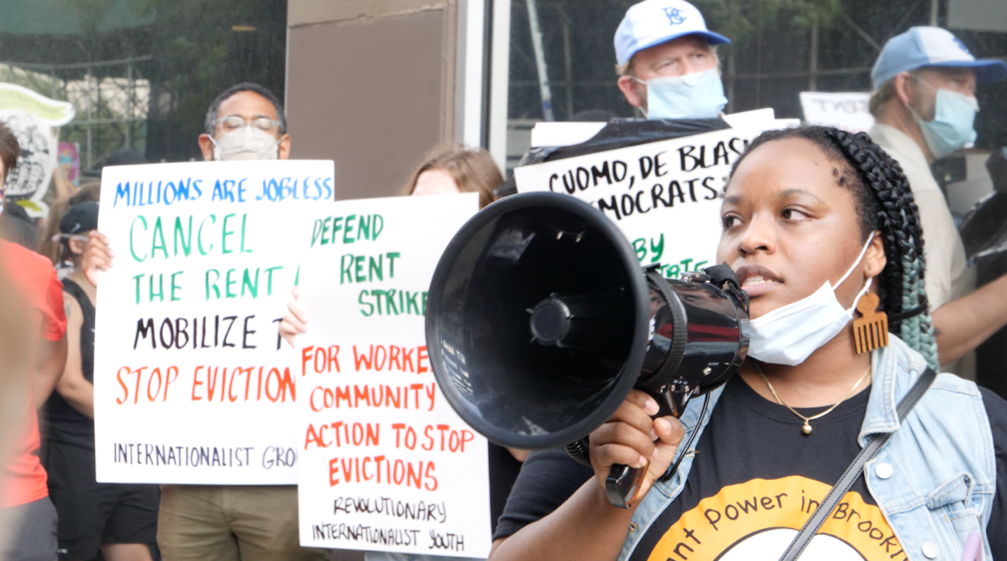 As Housing Courts Begin Mulling Evictions, Protesters Demand Rent ...